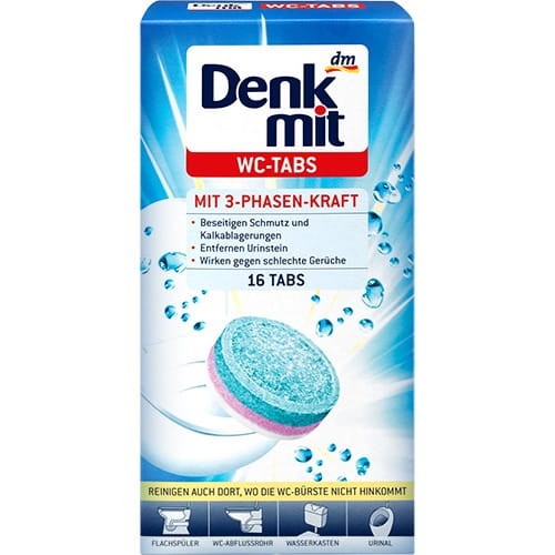 Tabletki do WC Denkmit 16szt 400g - Artykuły Higieniczne Sklep Mevo